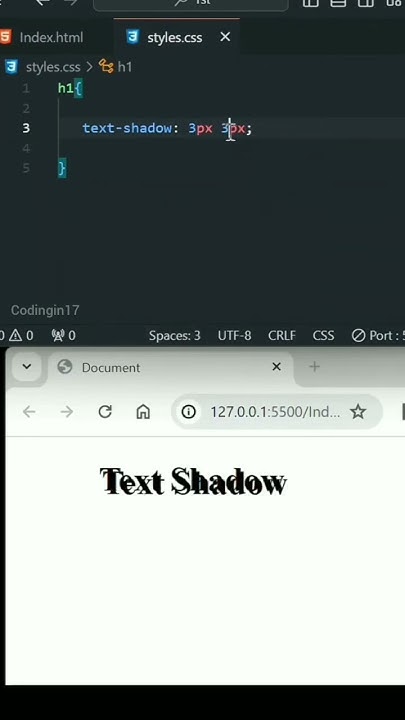 CSS text-shadow tutorial - YouTube