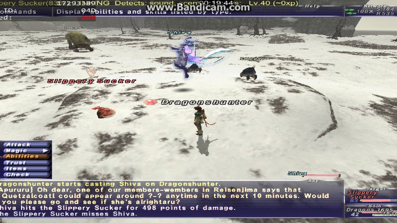 FFXI - NM Hunt #3 - Qufim Island - Slippery Sucker - YouTube