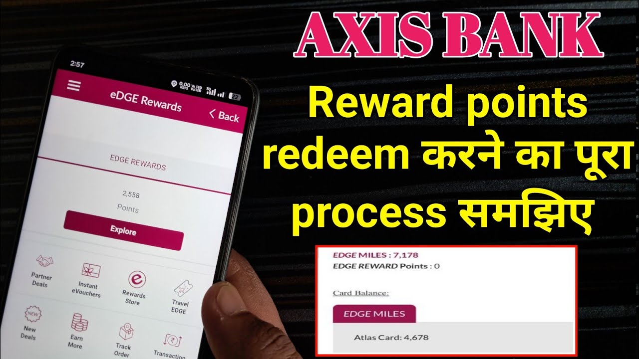 How to redeem axis Bank credit card reward points in voucher || Axis ...