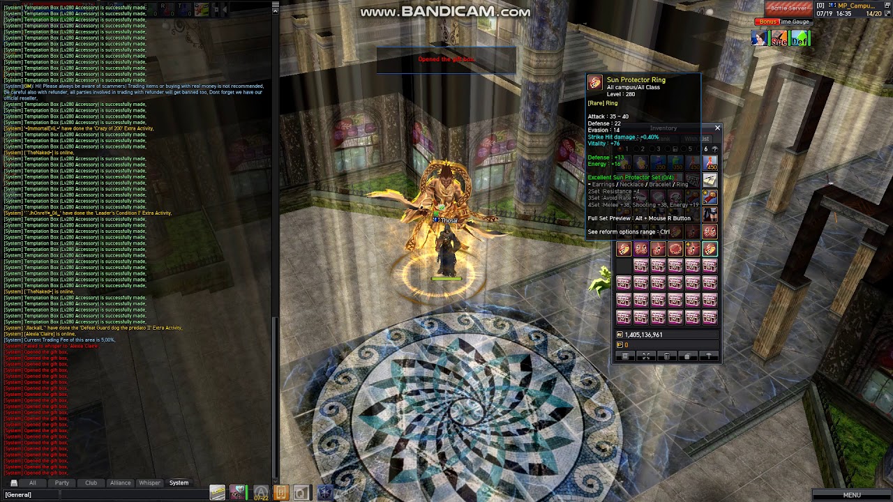 Ran Online GS - Legendary Sun Protector Ring and Earrings from ...