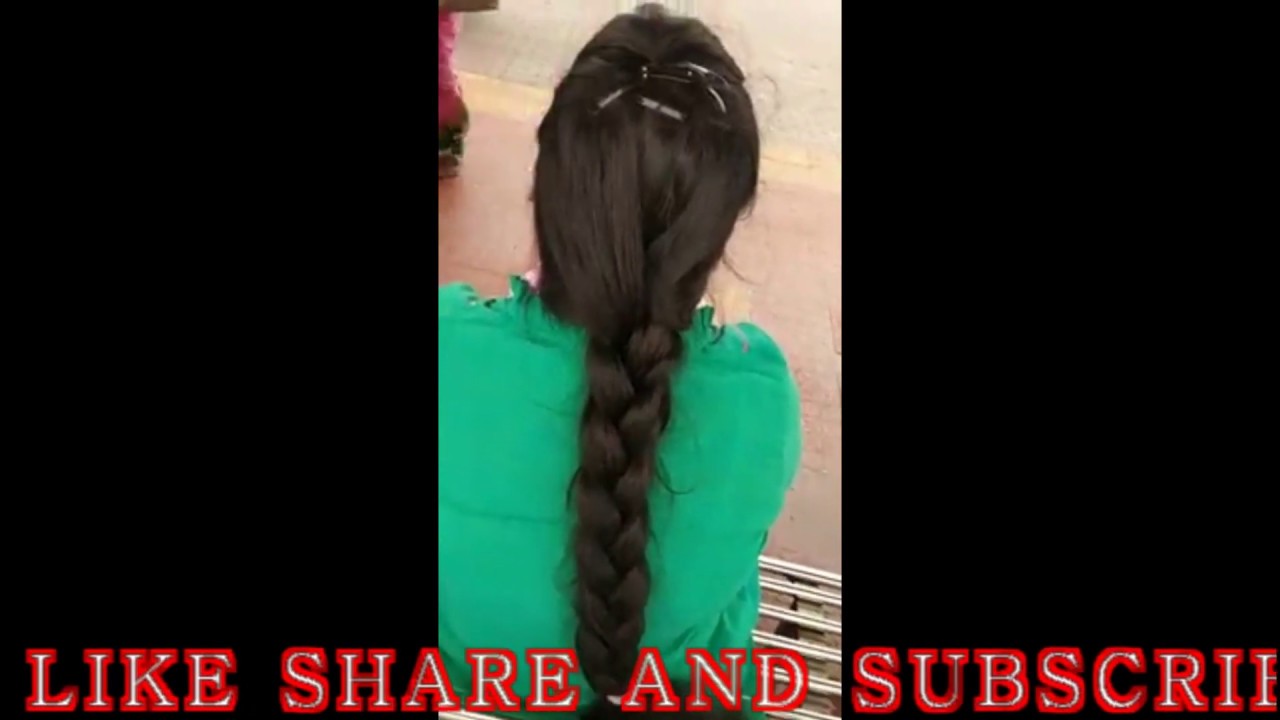 long hair thick oily braid - YouTube