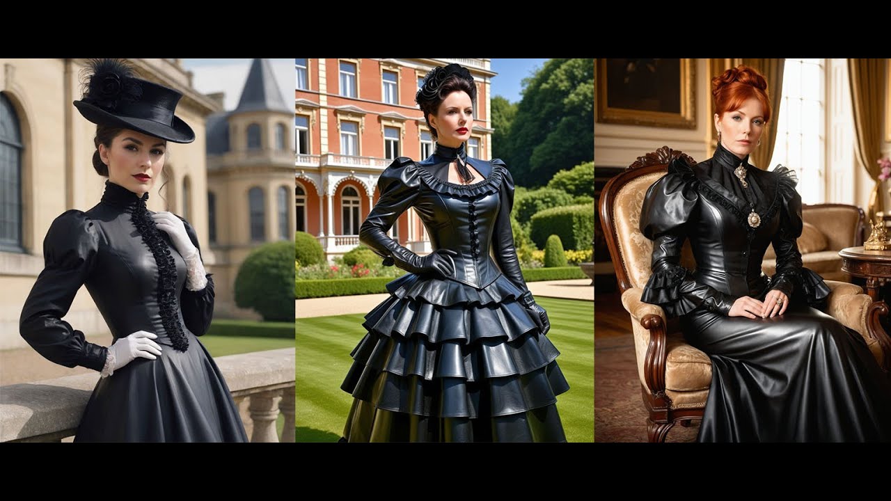 Leather Victorian Gowns: A Modern Take on Vintage Glamour #victorian # ...