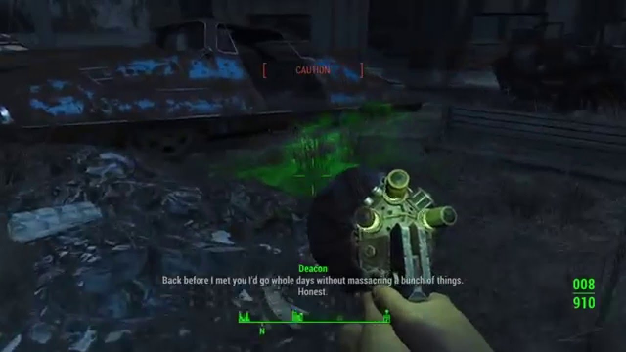Fallout 4 - Unique Ghoul Slayer Gamma Gun? - YouTube