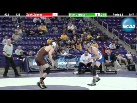 WWC 133: Zach Zehner (Wyoming) vs. Tyler Untrauer (Air Force) - YouTube