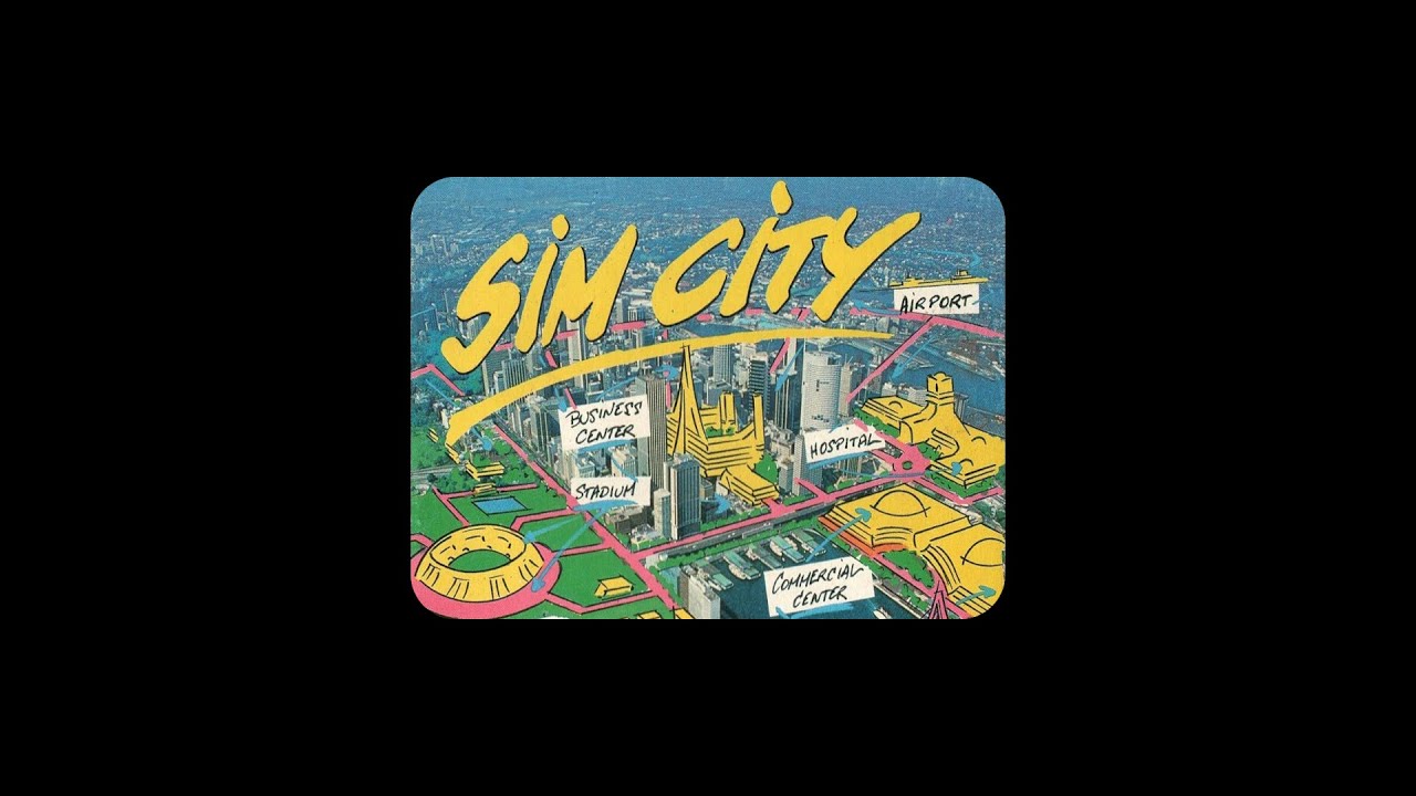 SimCity running on real Atari ST - TV capture - YouTube
