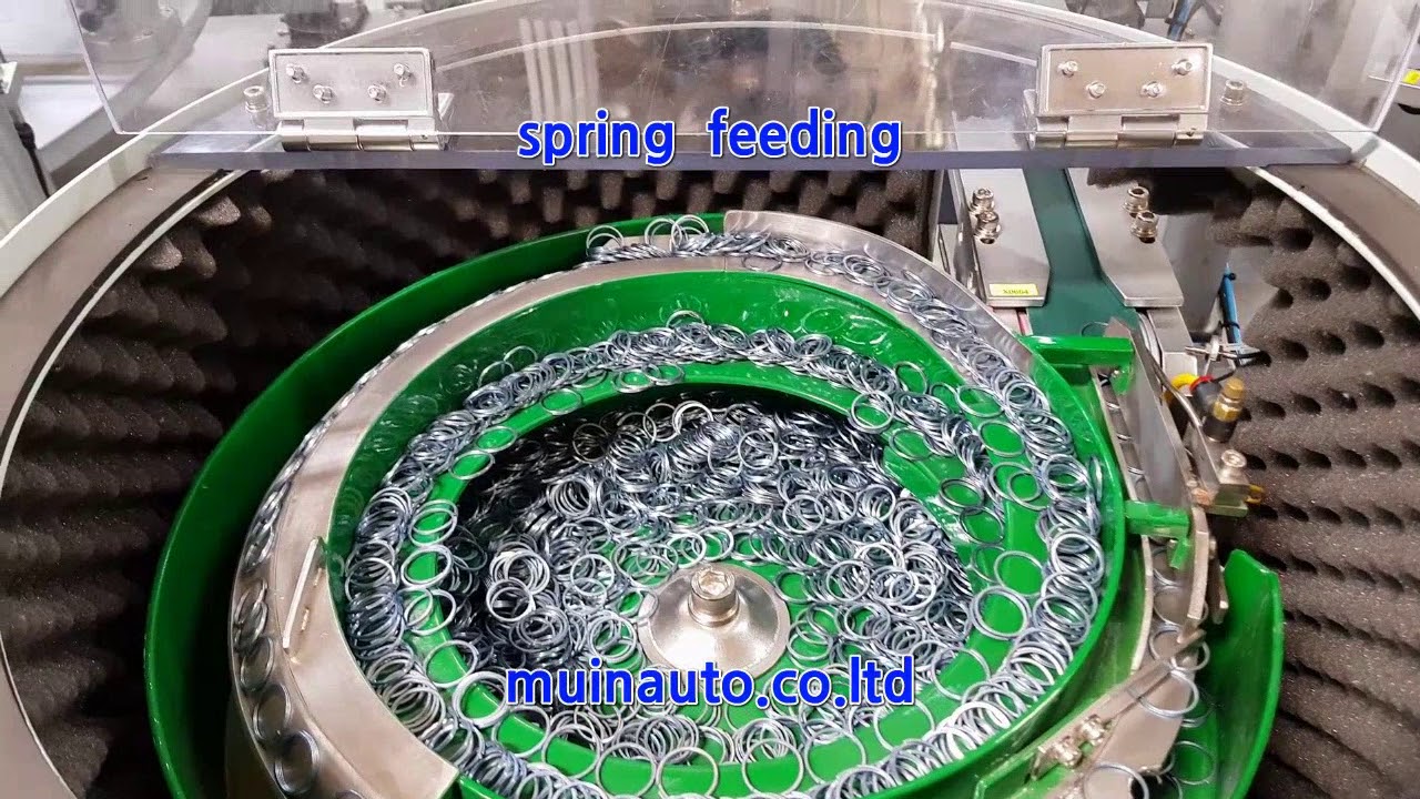 c ring spring feeder, parts feeding system - YouTube