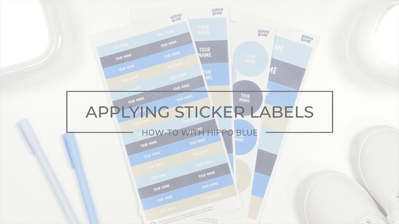 Applying Your Sticker Labels - YouTube