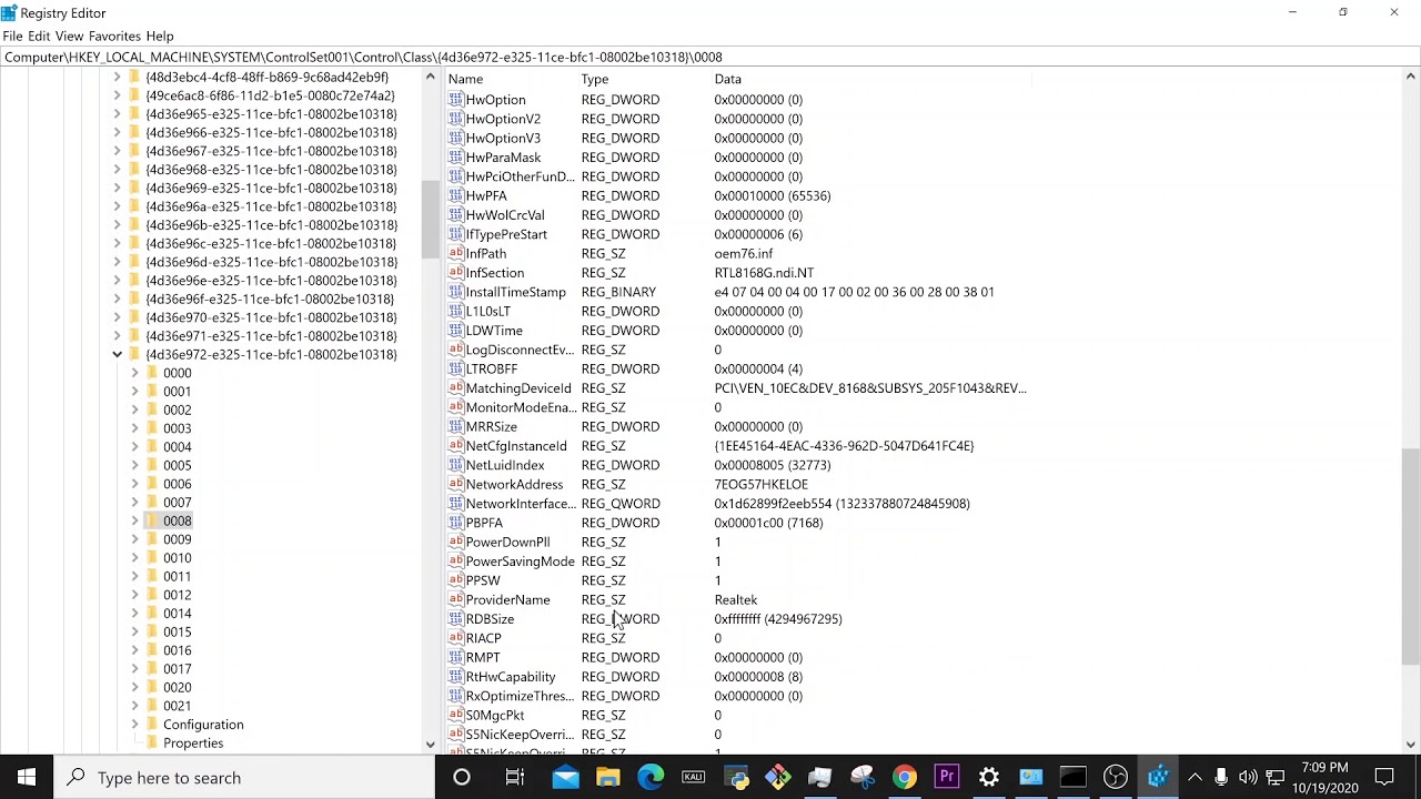 How To Change MAC Address In The Registry Editor YouTube How To Change MAC Address In The Registry Editor YouTube