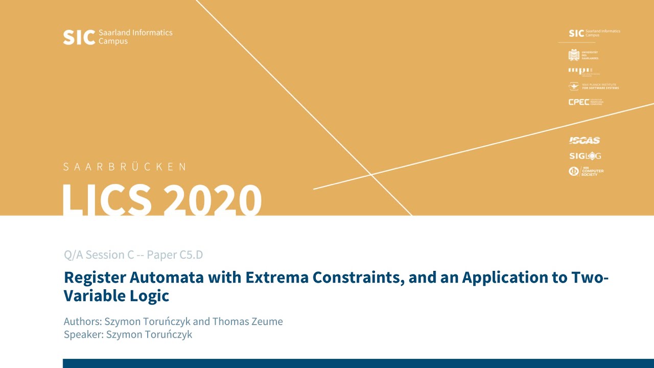 C5.D — Register Automata with Extrema Constraints, and an Application ...