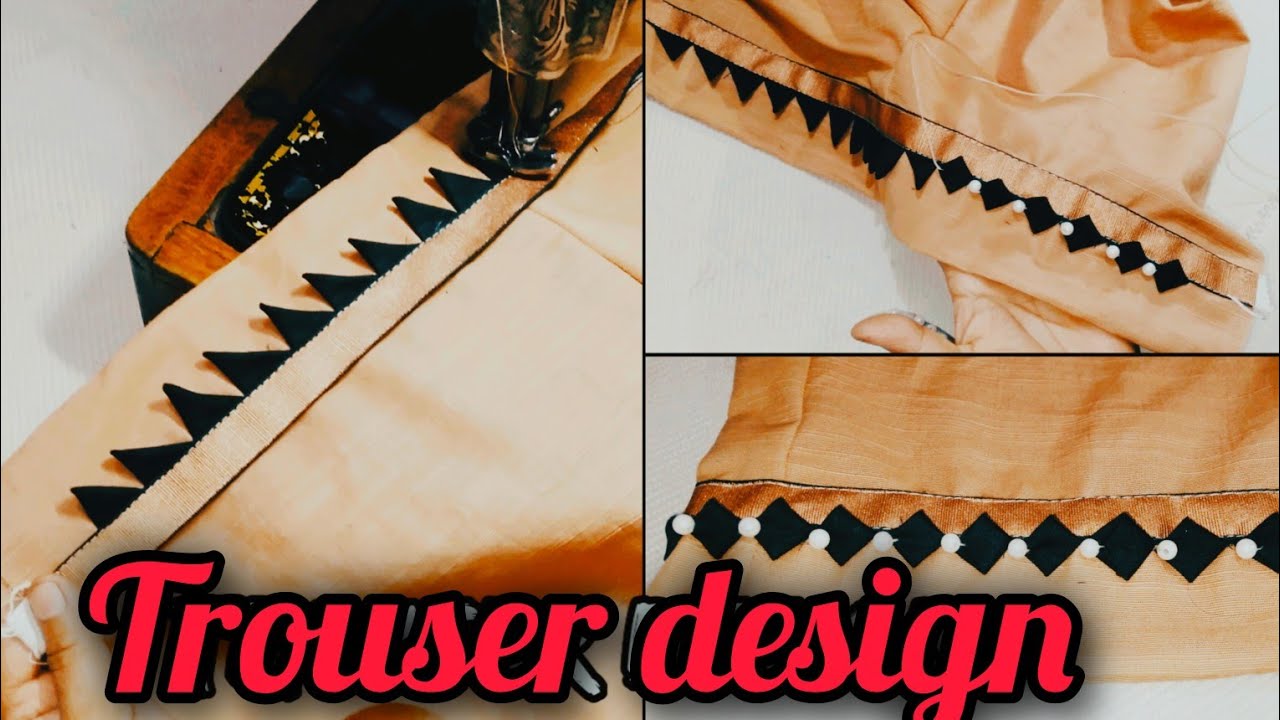 ️👉Trouser design 2024🤩creative and elegant trouser poncha design ...