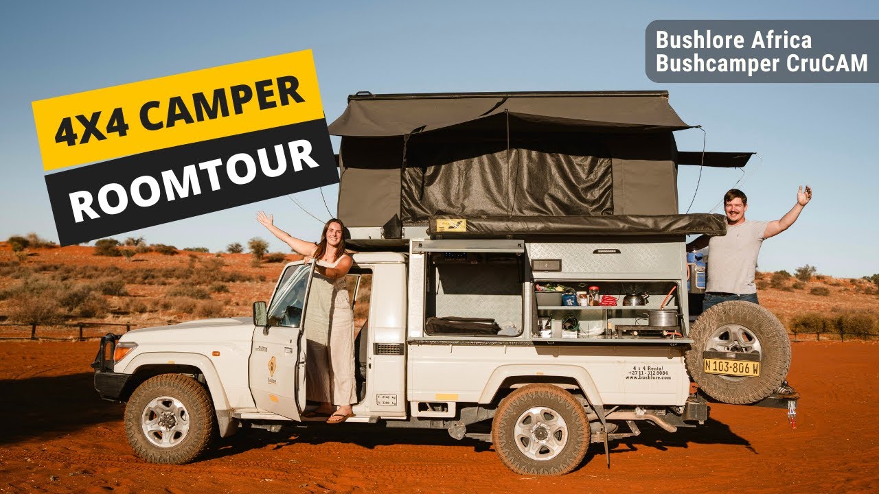 Unser Camper in Namibia & Botswana! CruCAM Bushcamper Roomtour Toyota ...