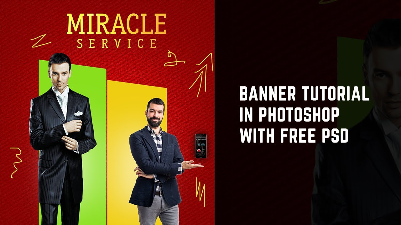 Create Professional boy banner Poster Design - #Photoshop Tutorials ...
