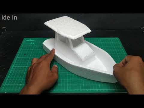 How to make a Boat from Styrofoam - DIY