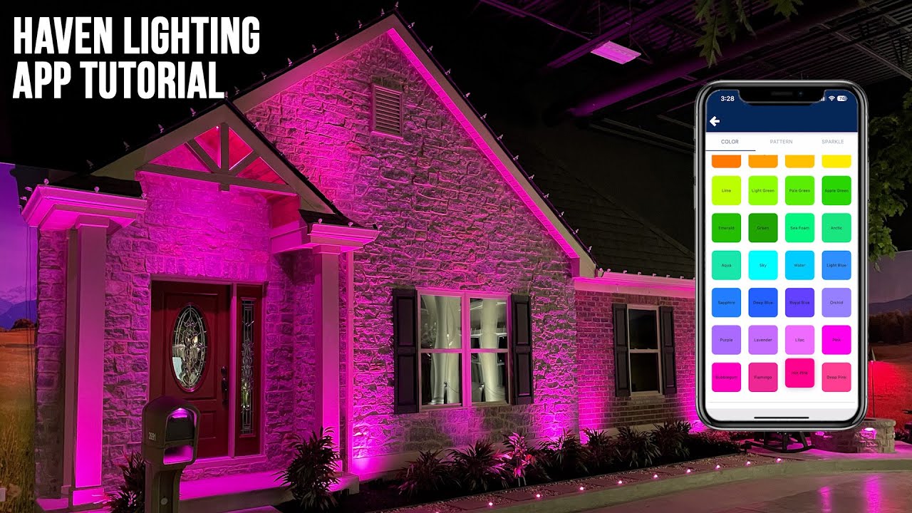 Haven Lighting App tour - Events and Color Selection - YouTube