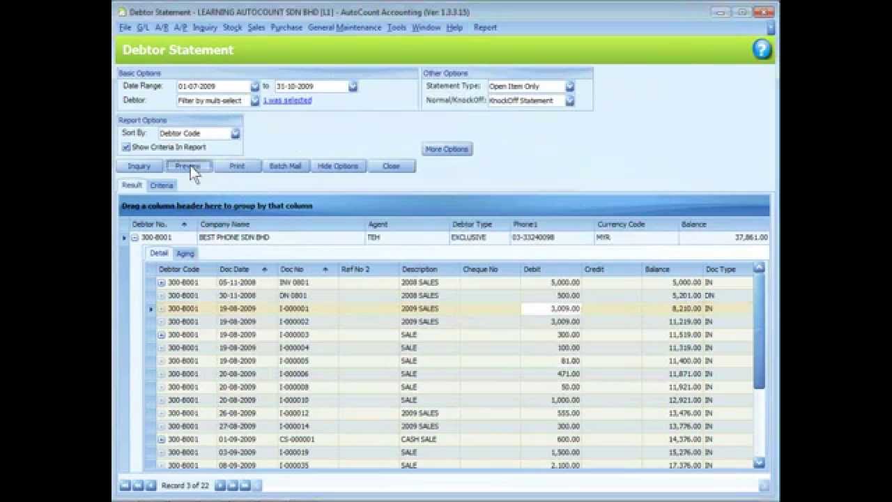 AutoCountVideo 03 - Common Layout Reports by AutoCount - YouTube