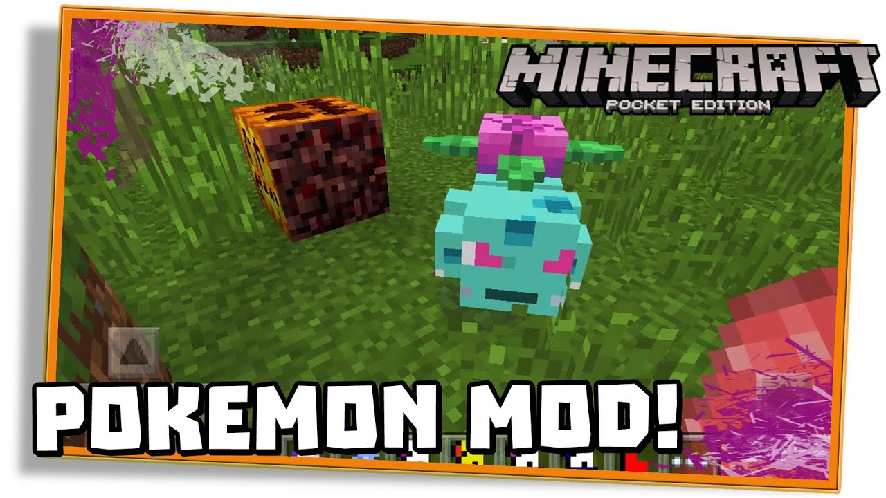 Minecraft PE: MOD DE POKÉMON/ POKECUBE/ PIXELMON 0.12.3/ 0.13.0 ...