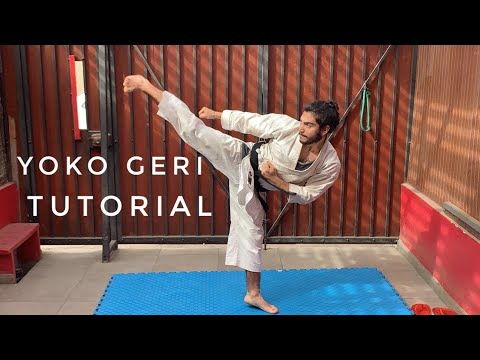 Yoko geri tutorial, side kick, patada lateral - YouTube