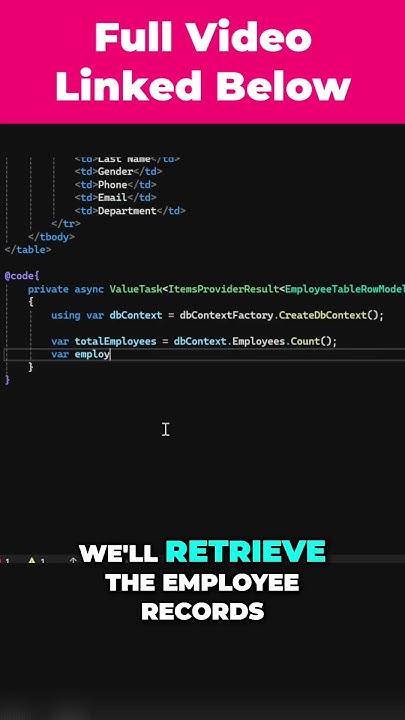 Blazor Virtualization is the GAME CHANGER - YouTube