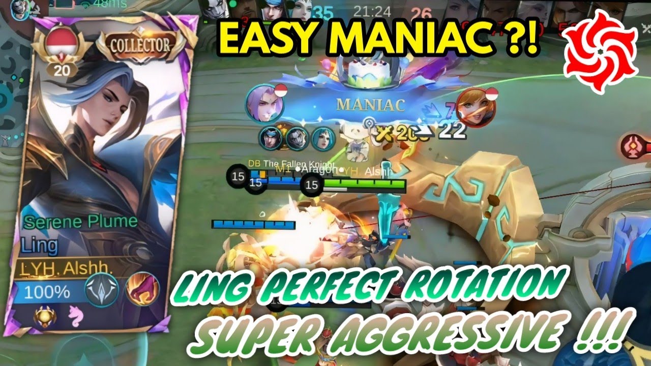 HOW TO PLAY LING PERFECT ROTATION SUPER AGGRESSIVE GAMEPLAY, AUTO ...
