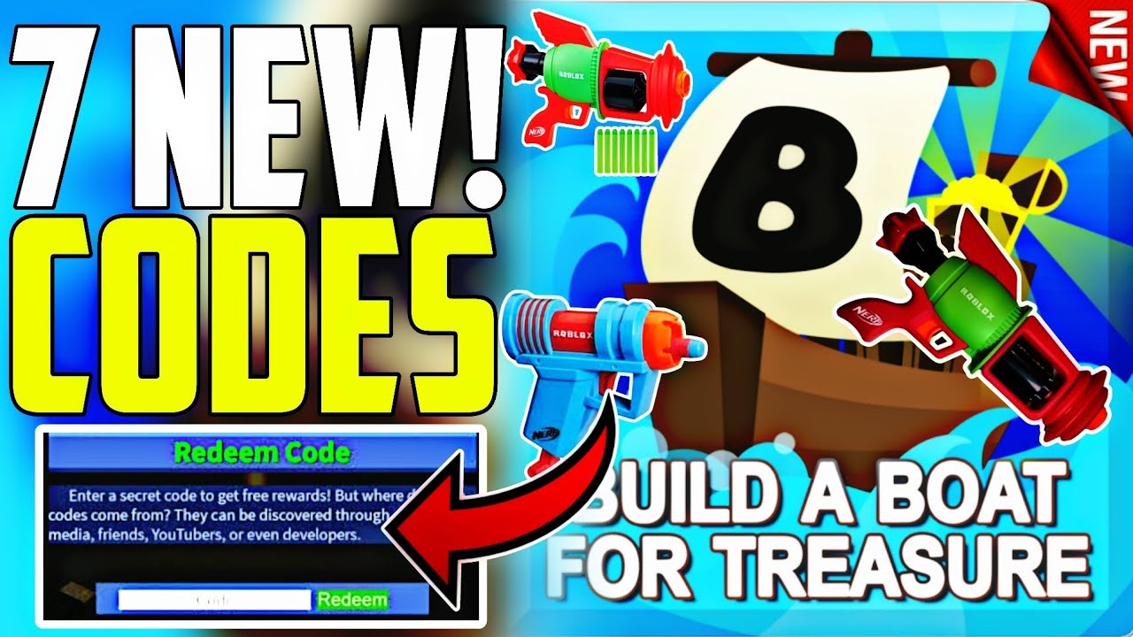 ALL *NEW* WORKING CODES FOR BUILD A BOAT FOR TREASURE IN ROBLOX CODES ...
