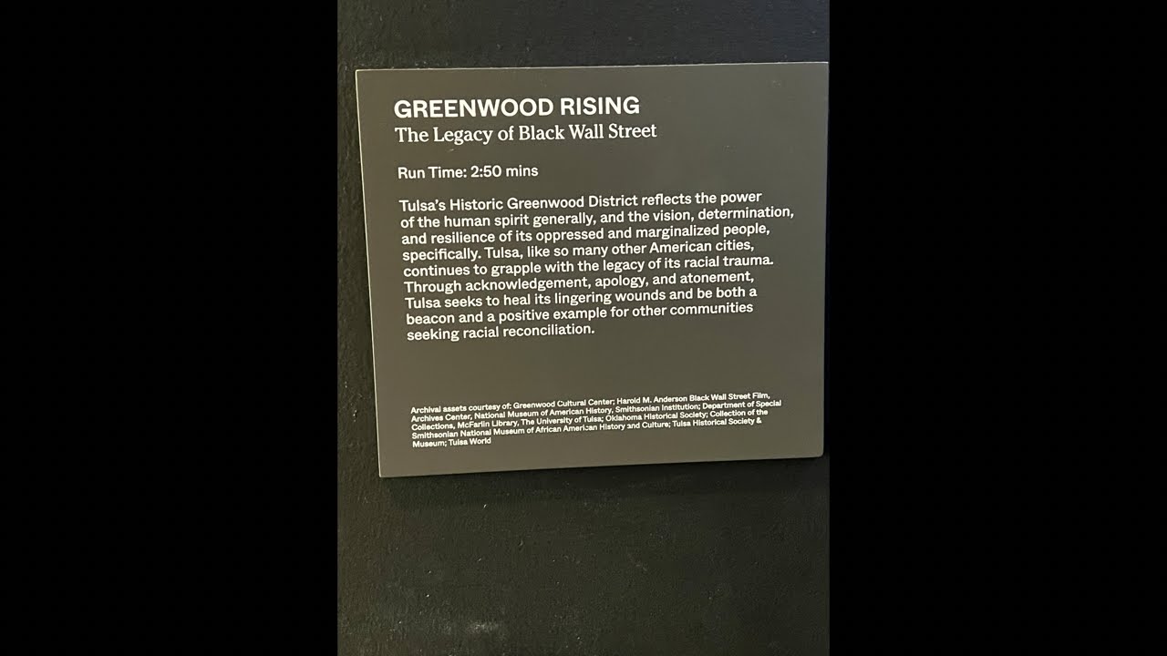 DeVon Causey on Black Wall Street at Greenwood Rising Museum - YouTube