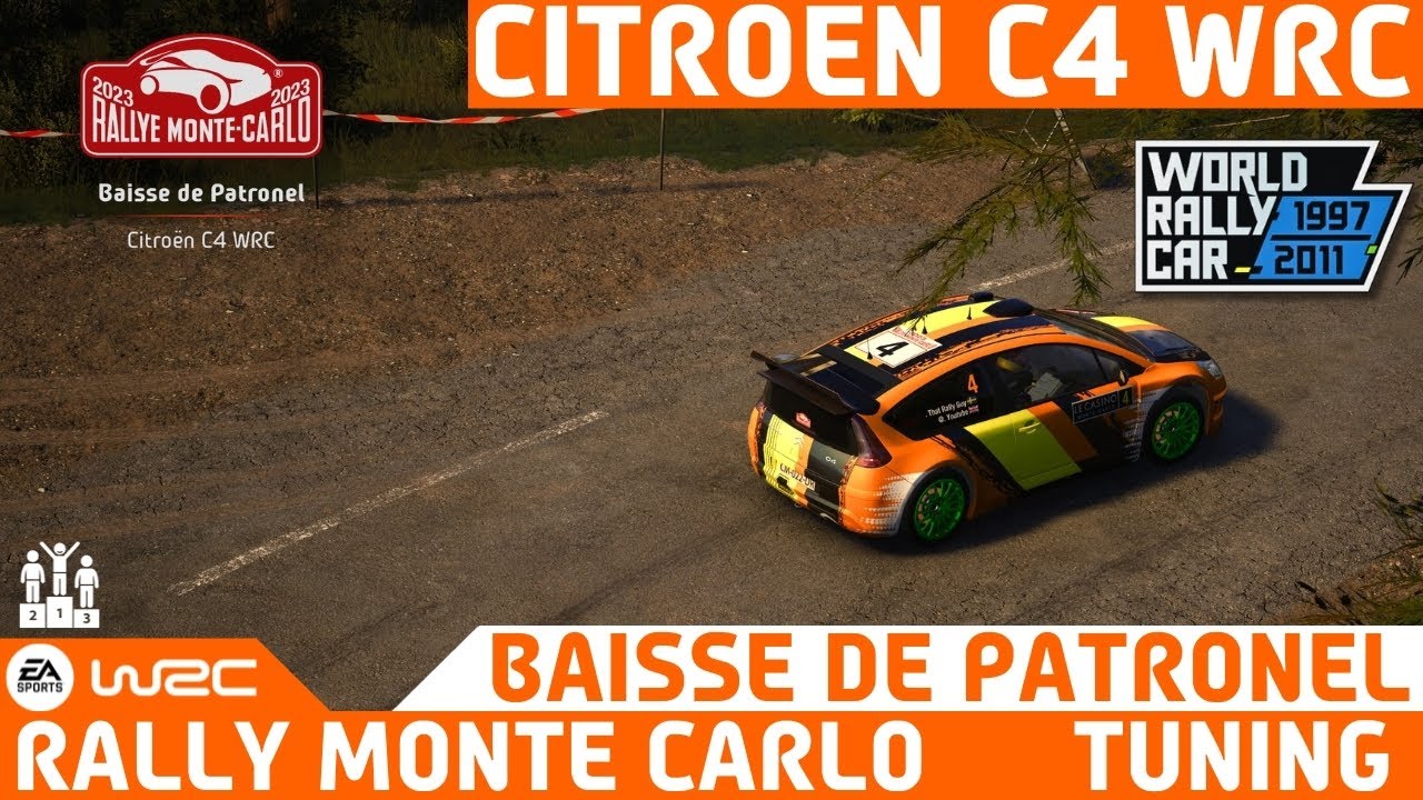CITROEN C4 WRC | BAISSE DE PATRONEL | TUNING SETUP | RALLY MONTE CARLO ...