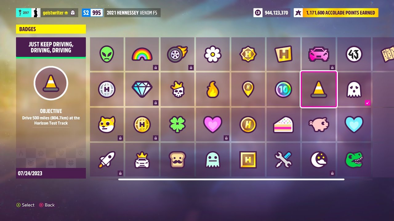 FH5 500 MILES @ TEST TRACK AFK - YouTube