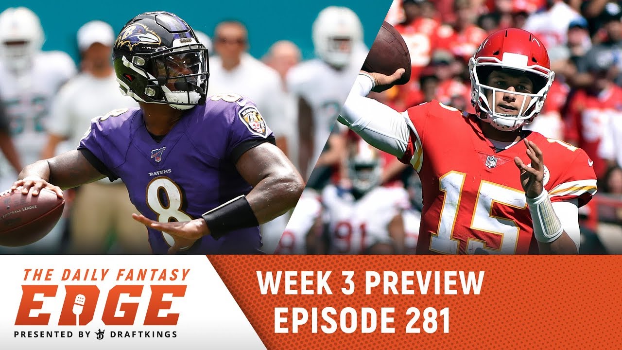 DFS Edge Episode 281 | Week 3 Game by Game Preview - YouTube