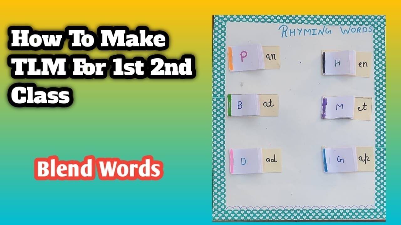 Rhyming Word/Blend words TLM/Engish TLM/Grammar TLM/Rhyme Word/Rhyming ...