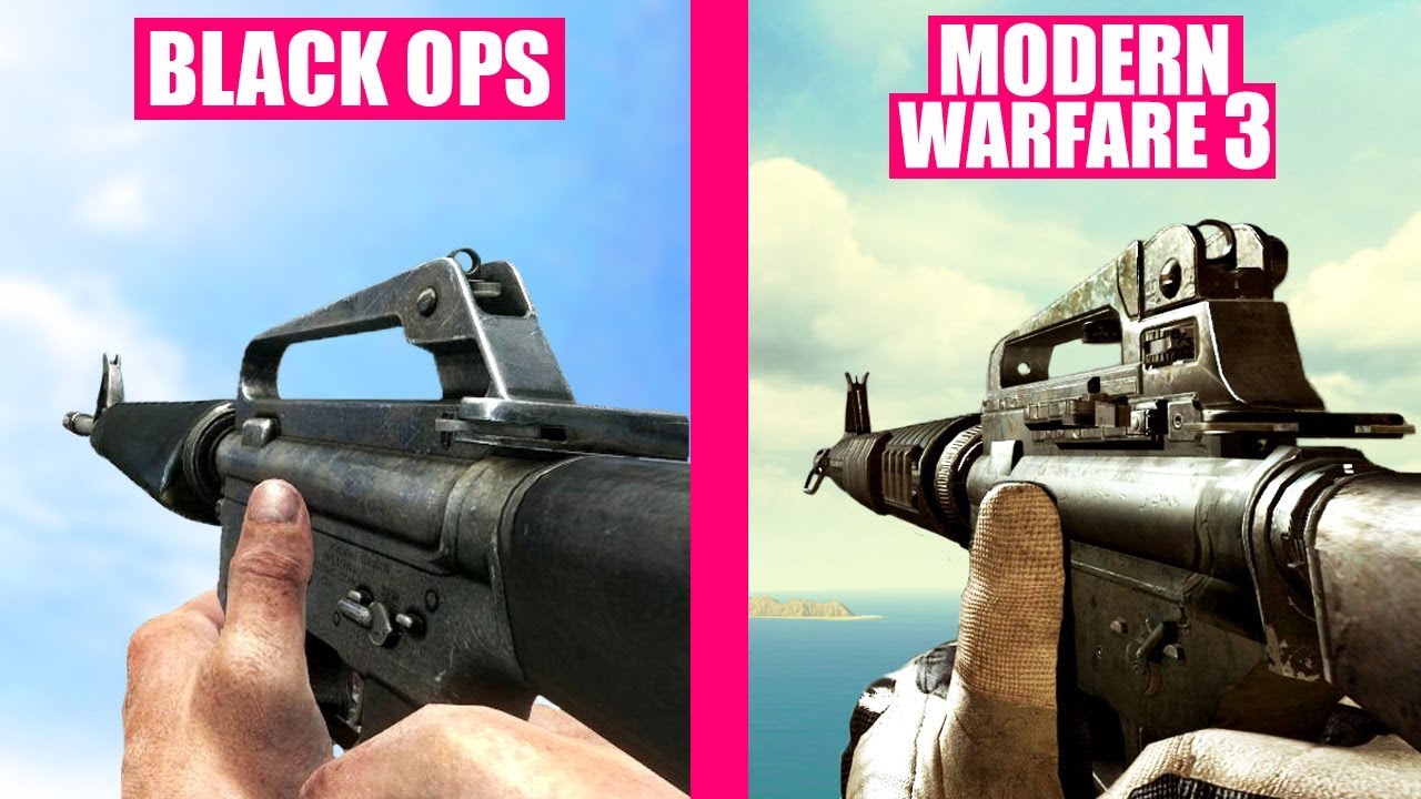 Call of Duty Modern Warfare 3 Guns Reload Animations vs Call of Duty ...