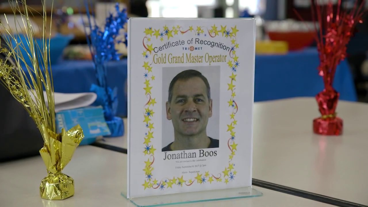 Jonathan Boos Receives TriMet's Highest Honor - YouTube