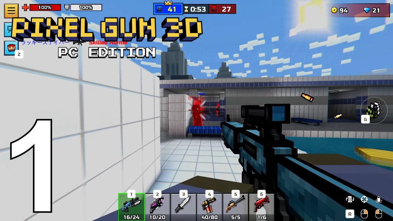 Pixel Gun 3D PC Edition Part 1 Gameplay Walkthrough PC Steam - YouTube