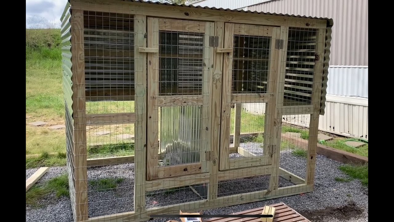 How to build a Chicken Coop the simple way (Split Coop Design) - YouTube