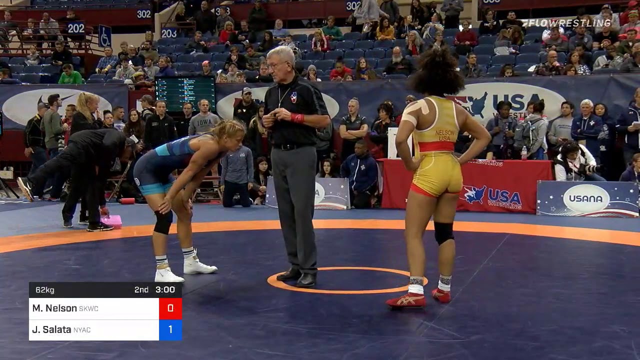 62 Kg Semifinal Maya Nelson Sunkist Kids Wrestling Club Vs Julia Salata ...