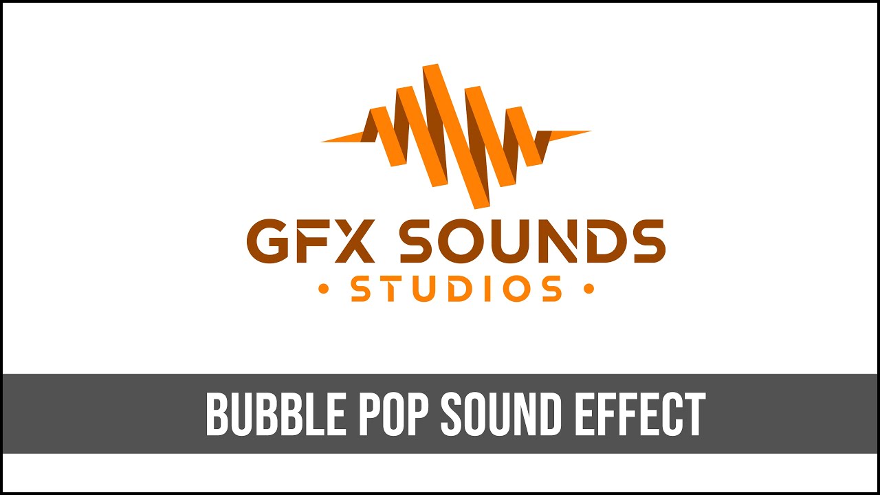 Bubble Pop Sound Effect - YouTube