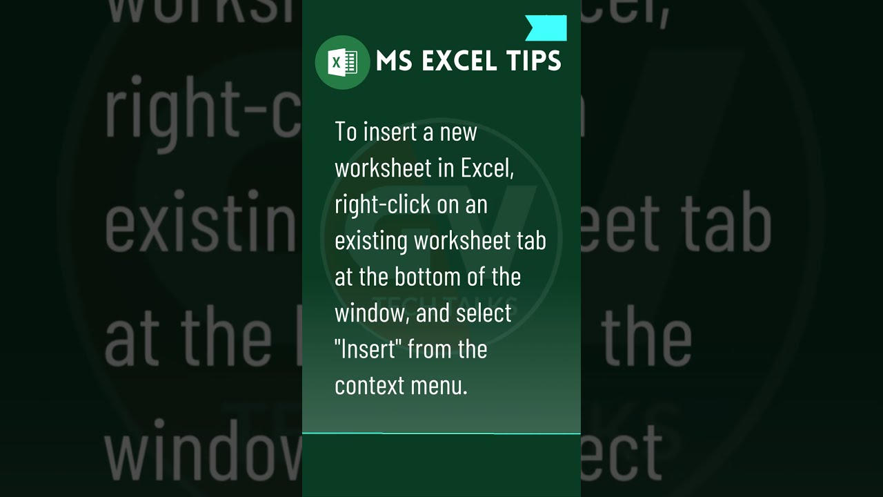 Excel Tips 4 How To Insert A New Worksheet In Excel YouTube Excel Tips 4 How To Insert A New Worksheet In Excel YouTube