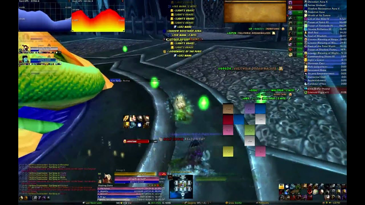 ICC 25 Normal Valithria Dreamwalker - Holy Paladin - YouTube