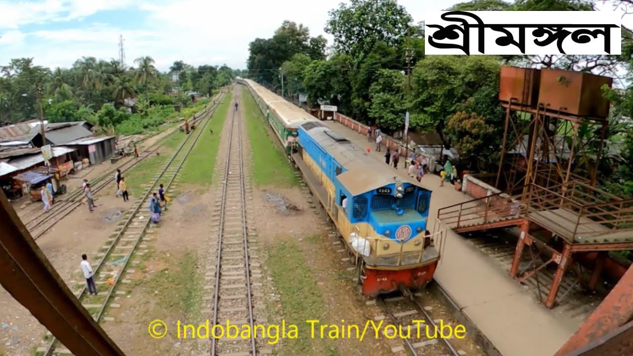 Premium Train Parabat Express Dhaka to Sylhet at Sreemangal Station ...