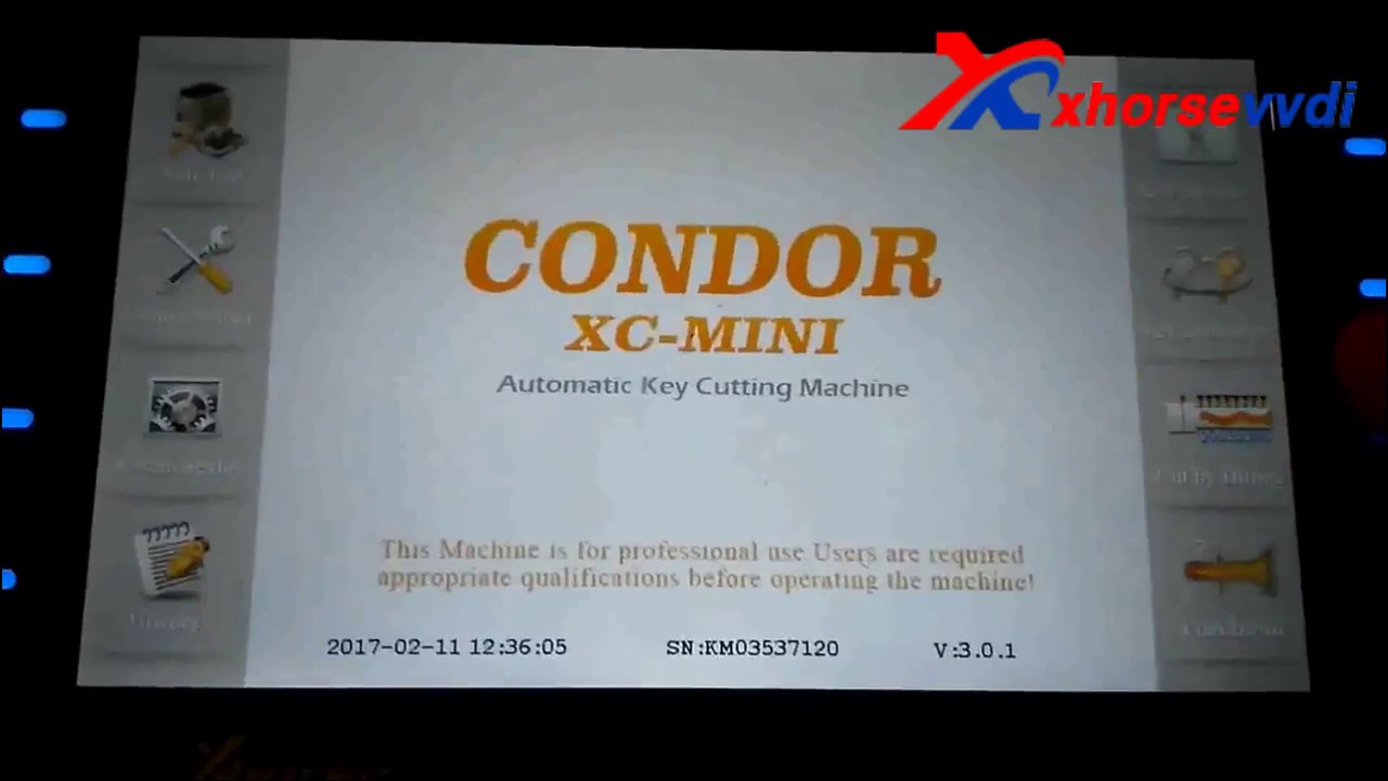 How to use Condor XC-MINI Cut Honda key by pin number - YouTube