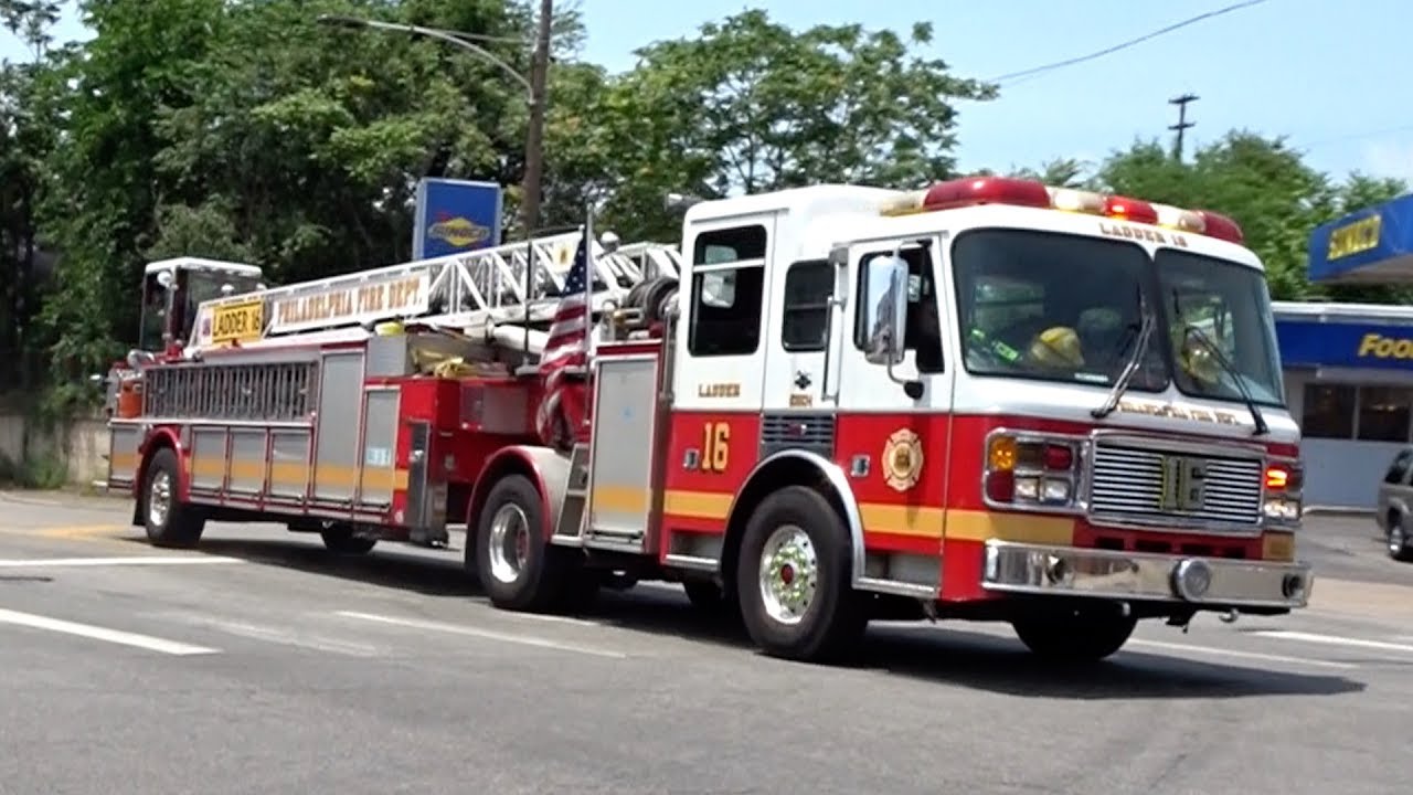 PFD Ladder 16 & Medic 21 Responding - YouTube