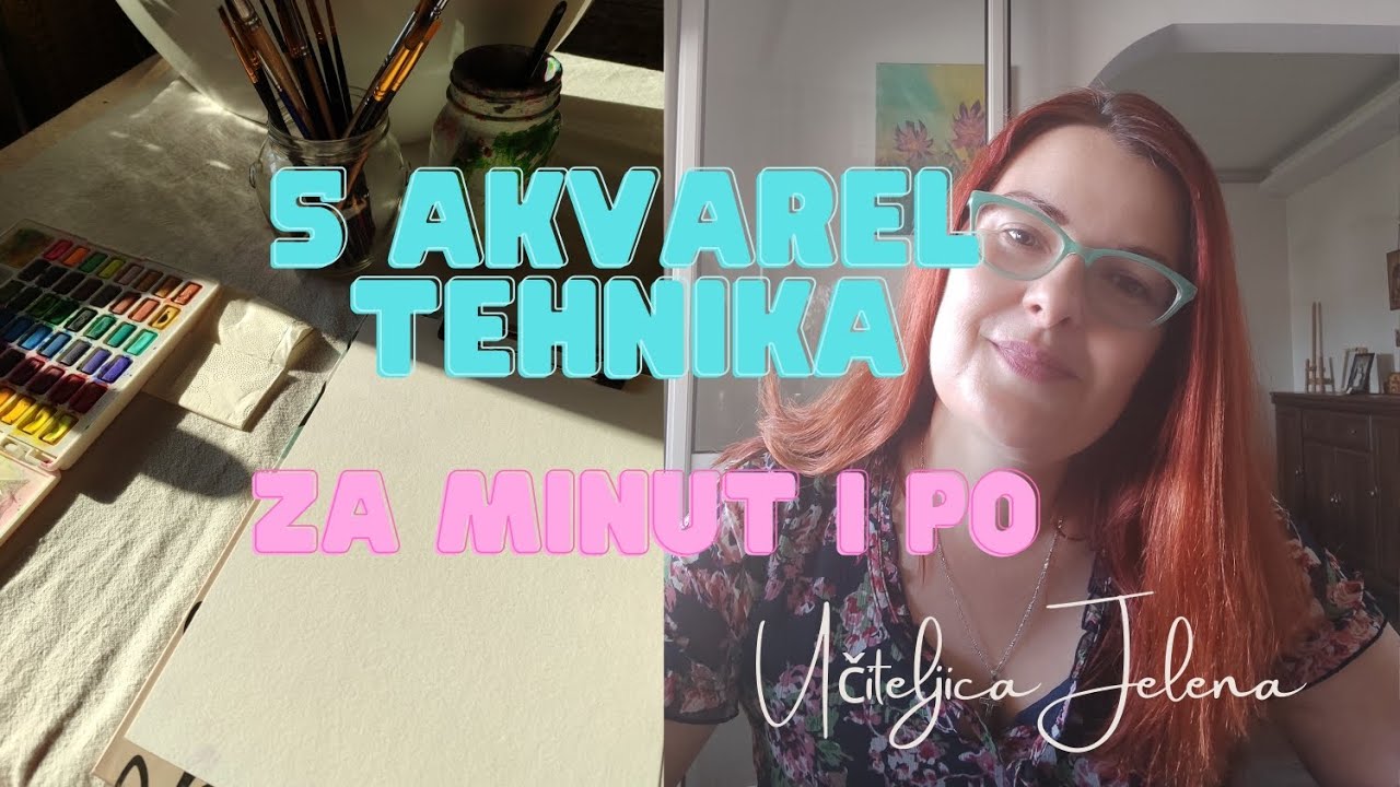 5 akvarel tehnika za minut i po - YouTube