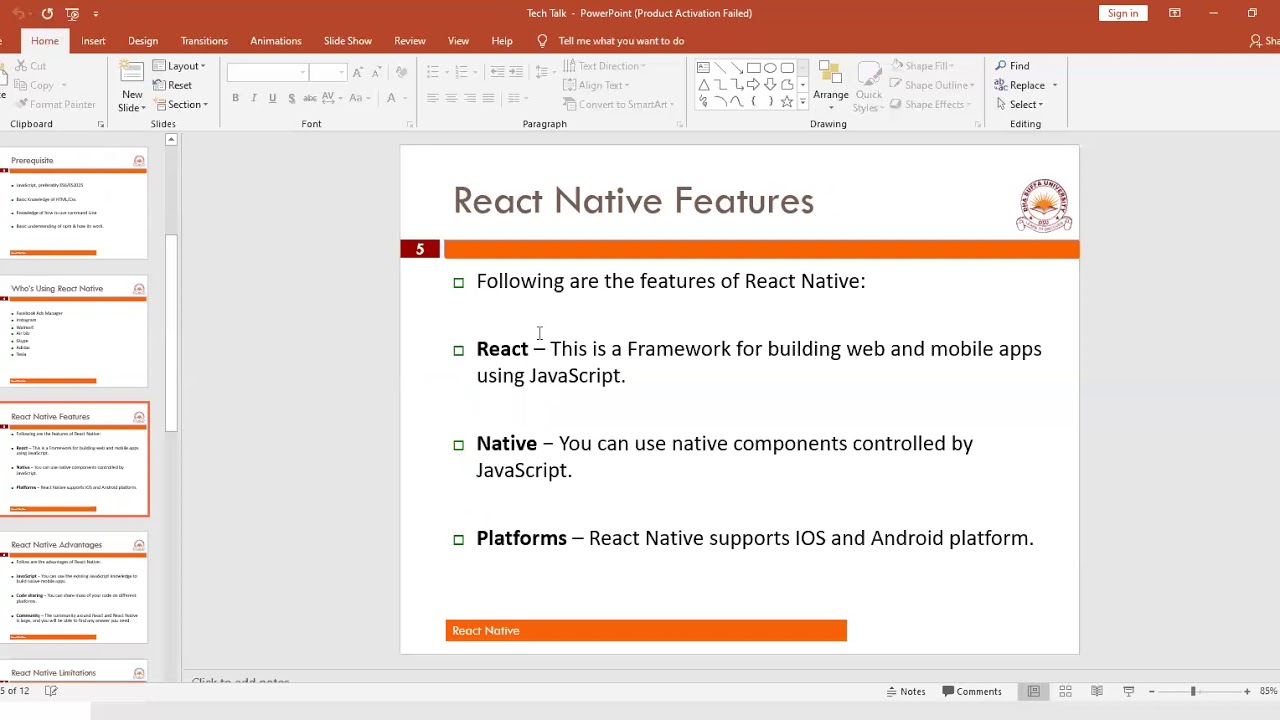 React Native Tech Talk - YouTube