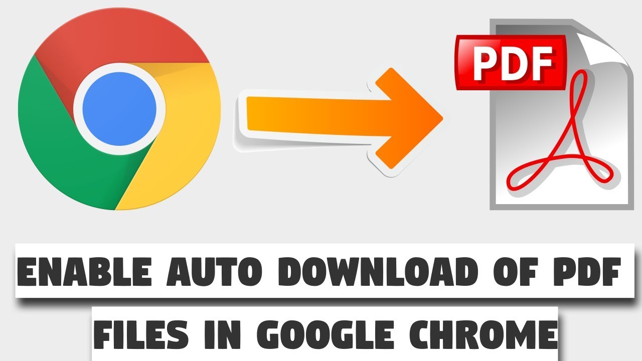 How to Enable Auto Download of PDF files in Google Chrome - YouTube