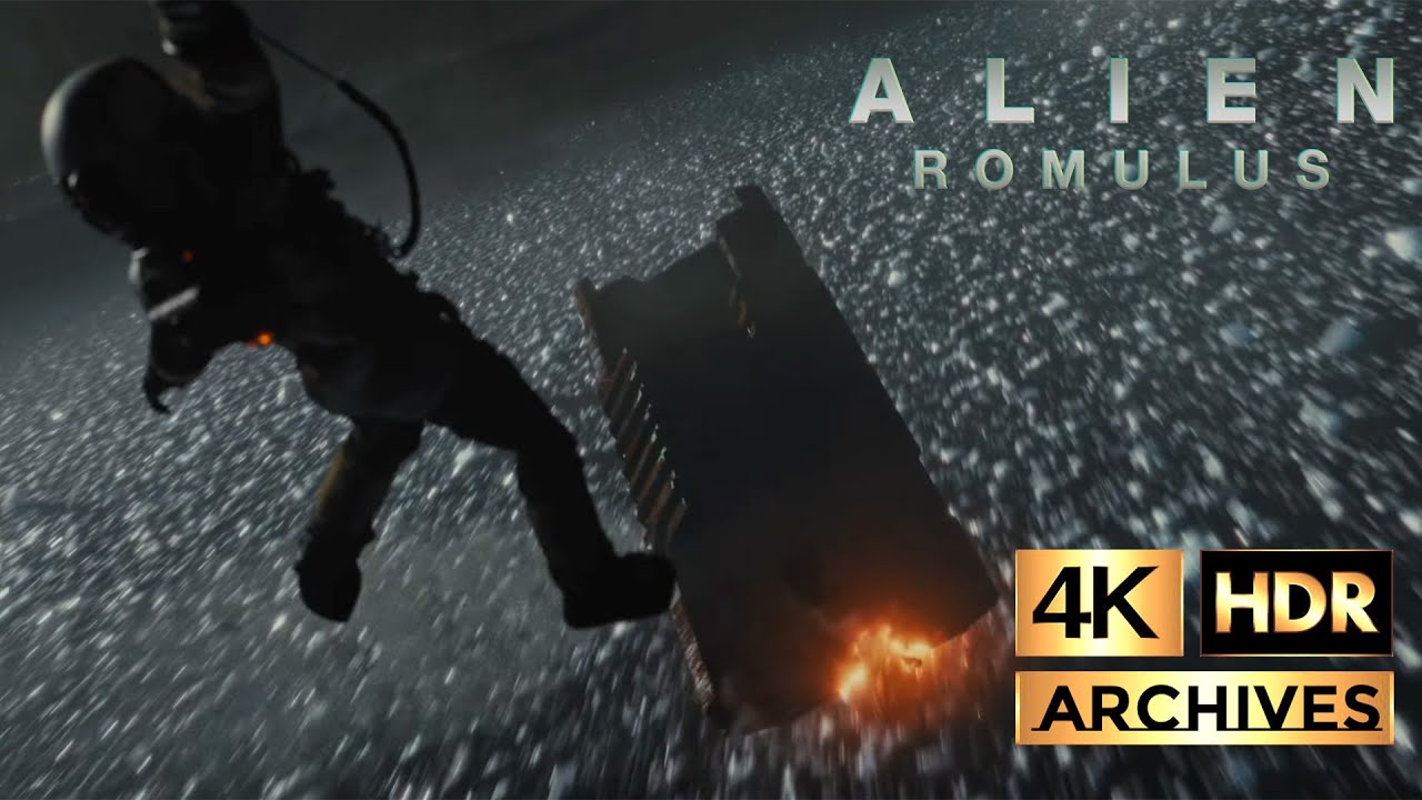 Alien: Romulus [ 4K - HDR ] Final Fight 4/4 - Rain Vs Xenomorph Hybrid ...