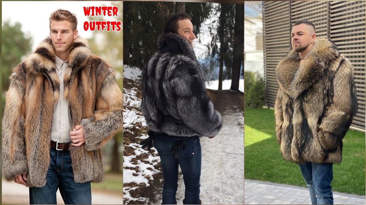 Fur coats for men | winter outfits | - YouTube
