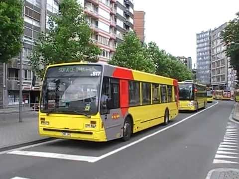 TEC buses in Liegé June 2011 - YouTube