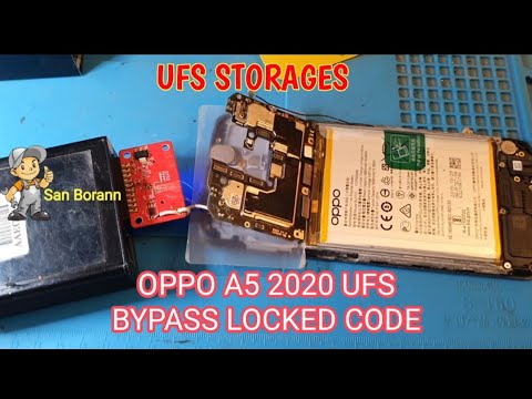 OPPO A5 2020 UFS Storage Clear Password | How To Bypass Forgot Code A9 ...