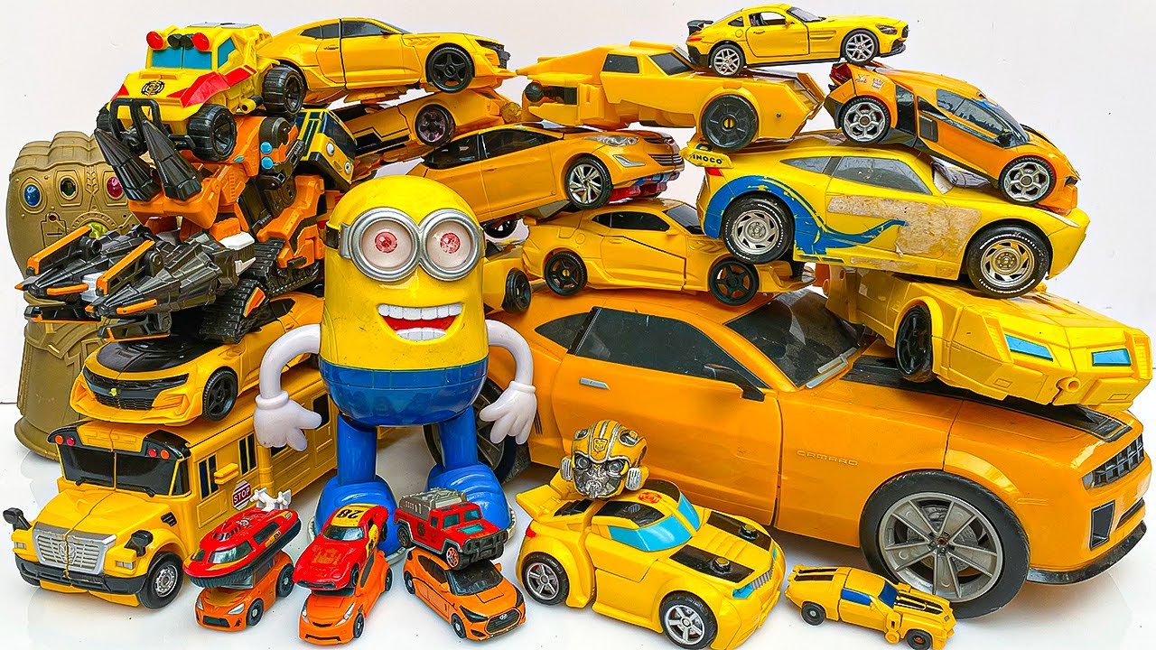 Transformers Bumblebee vàng - Xe tăng, xe biến hình, máy xúc cần cẩu ...