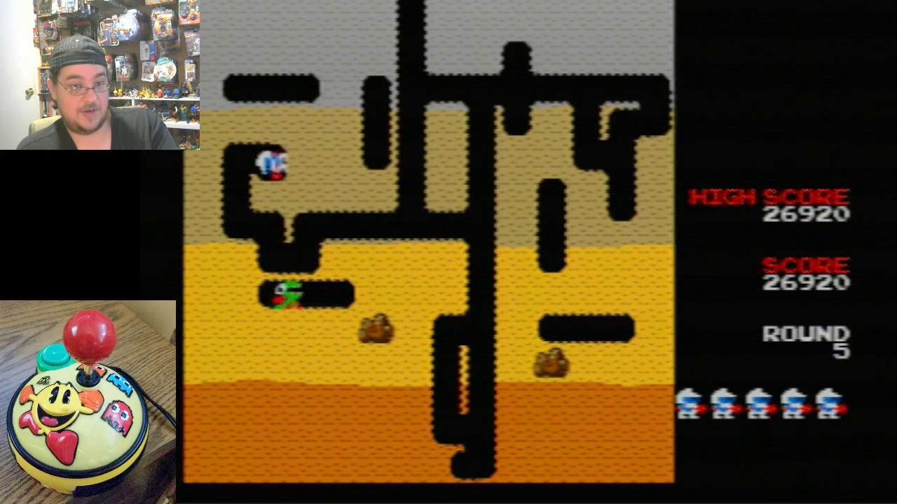 Arcade Gold Plug & Play part 4: Galaxian & Dig Dug game play - YouTube