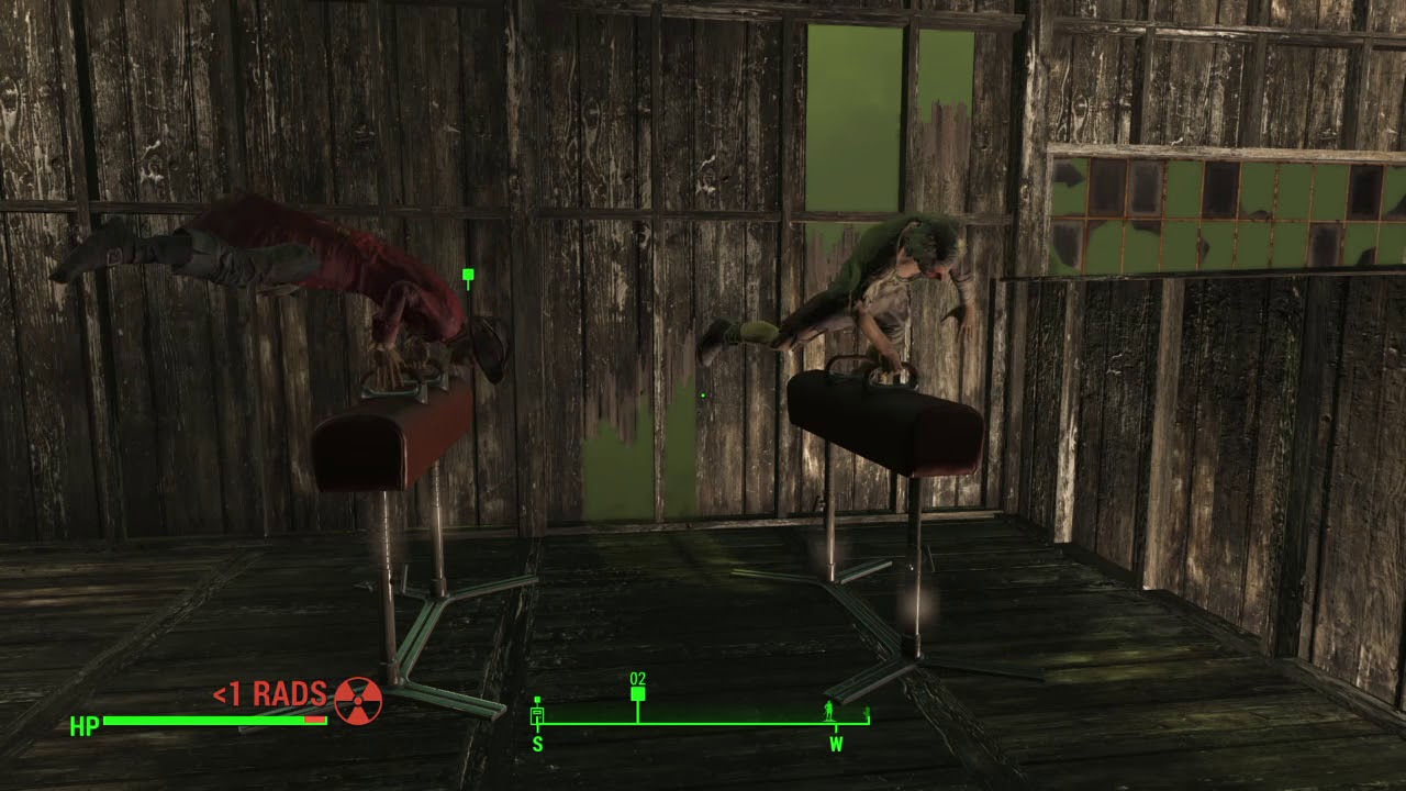 Fallout 4 Hancock and Sheffield working out together - YouTube